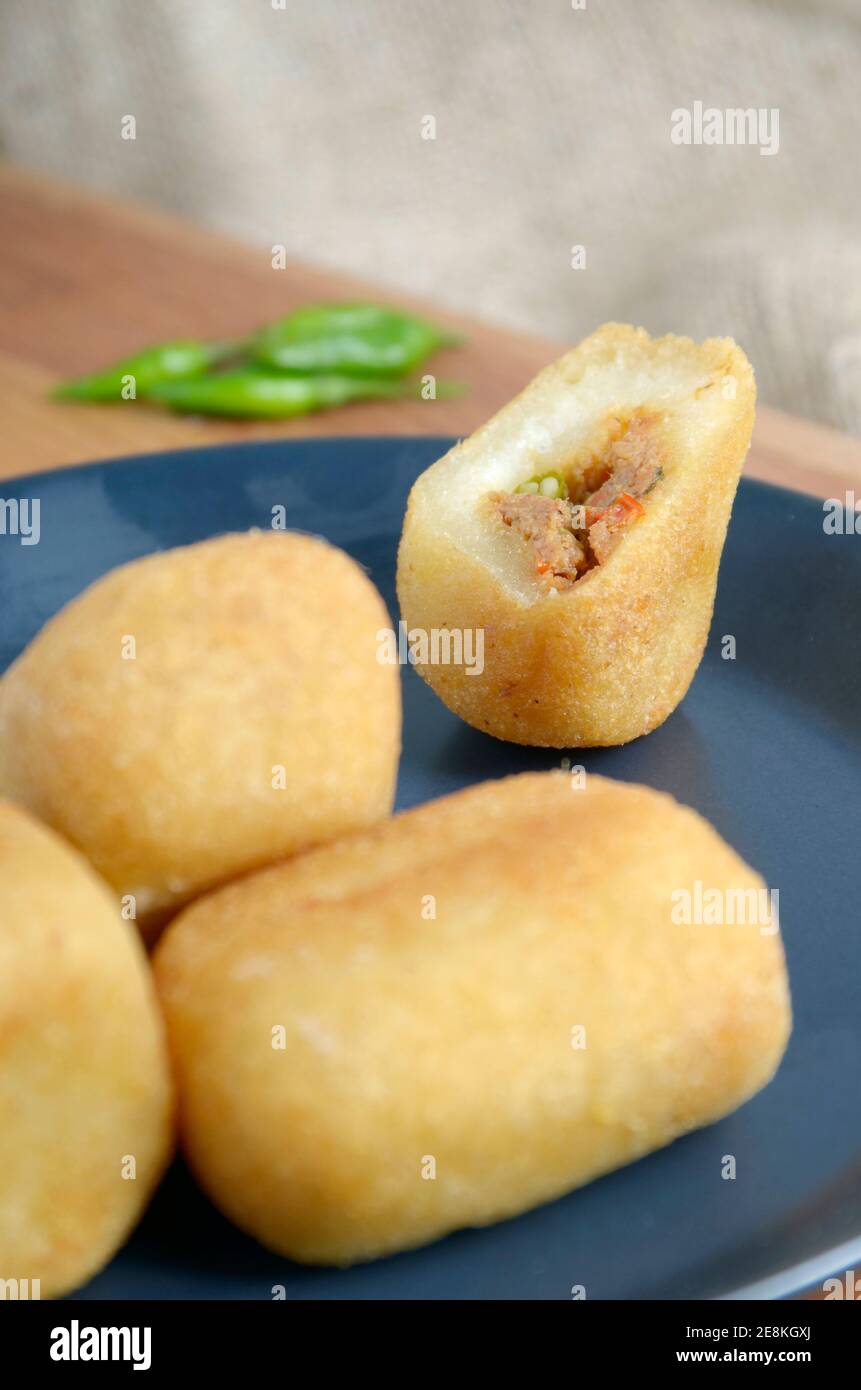 combro cake is the traditional cake of western Java, Indonesia. Its ...