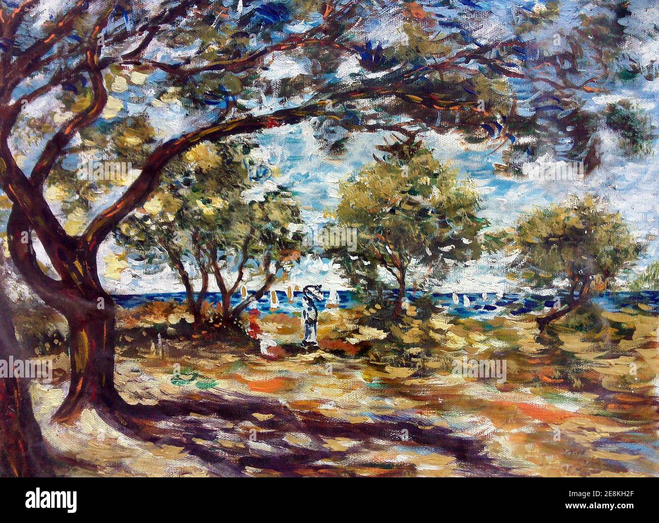 Art Oil painting Fine art color tree atmosphere in thailand , Pierre ...