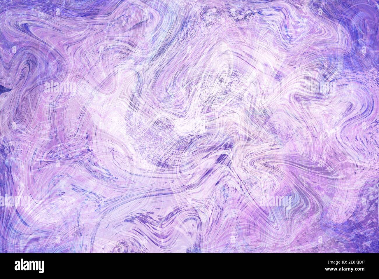 Blue violet fluid illustration. Digital marbling card. Abstract pastel ...