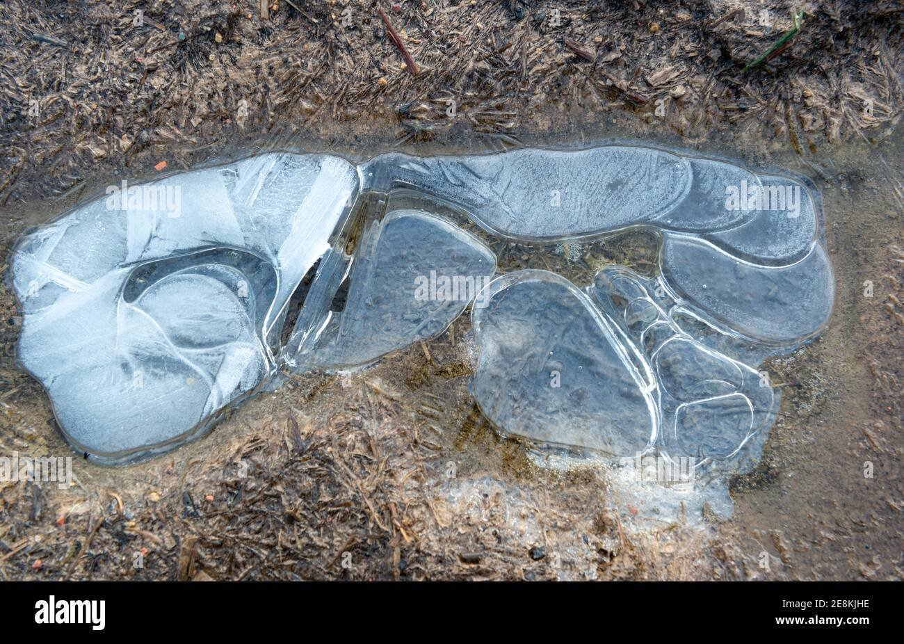 Icy puddle boot hi-res stock photography and images - Alamy