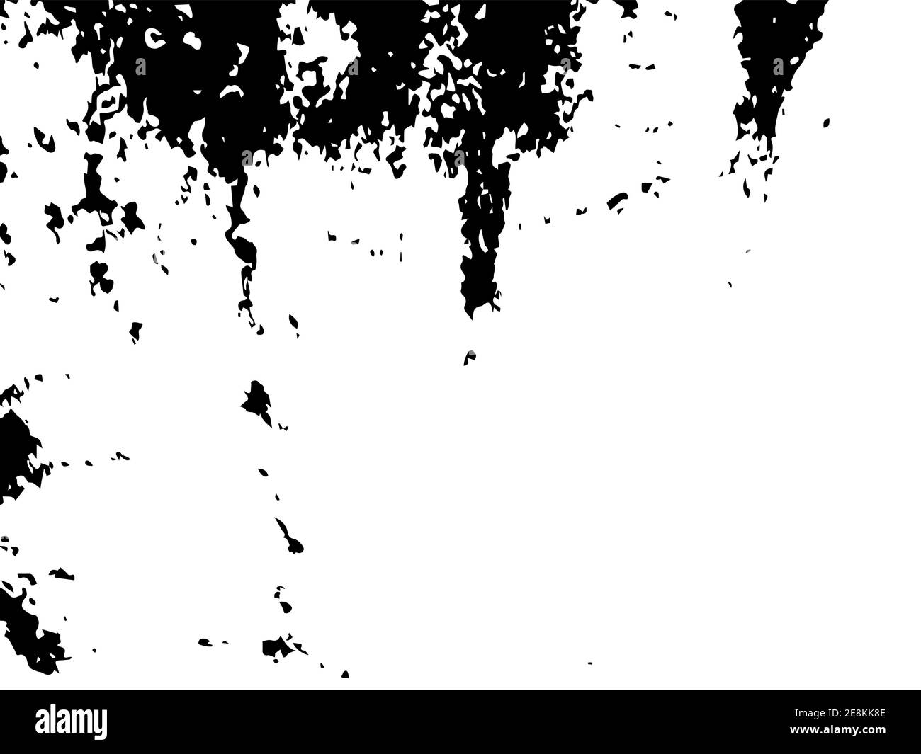 Inky paper vector texture. Black splatter on white background. Ink blot ...