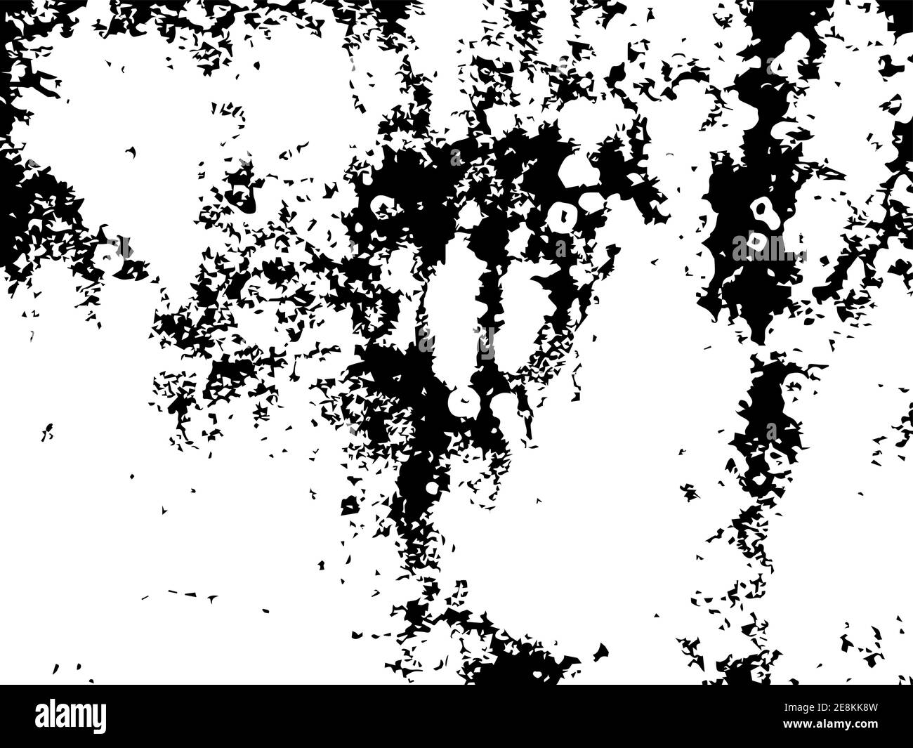 Grungy vector texture of brushed plaster wall. Stained wall with black ...