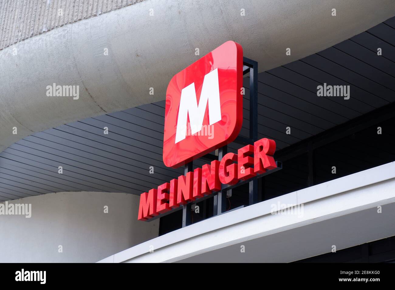 Meininger logo hi-res stock photography and images - Alamy