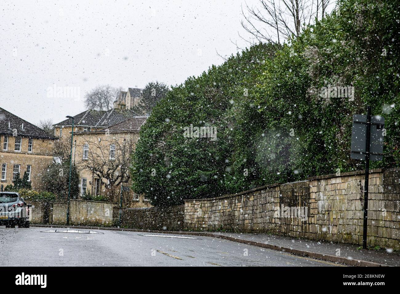 Snowing in Bath Stock Photo - Alamy