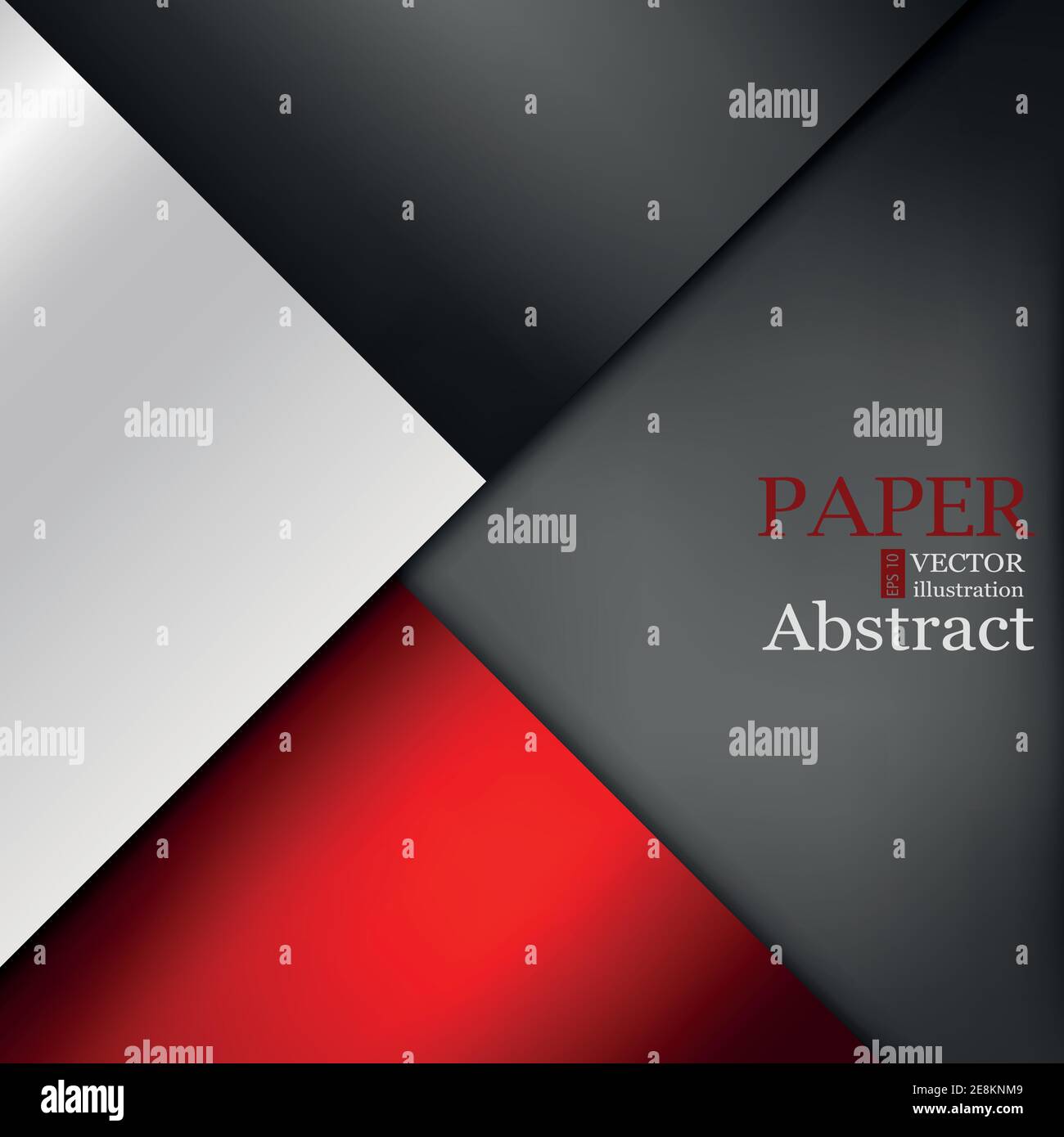 Red Vector Background Geometric Triangle Overlap Layer On Space For Text And Background Design