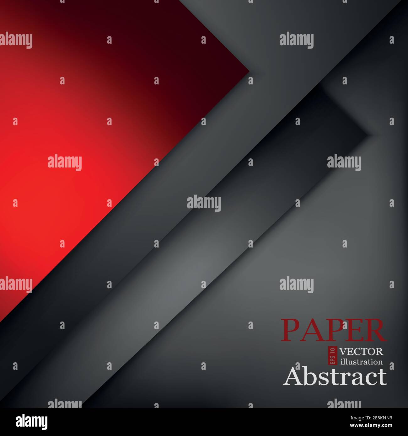 Red Triangle Vector Background Geometric Overlap Layer On Black Space For Text And Background