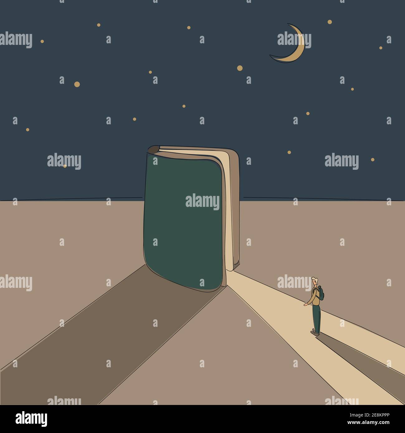 Half knowledge Stock Vector Images - Alamy