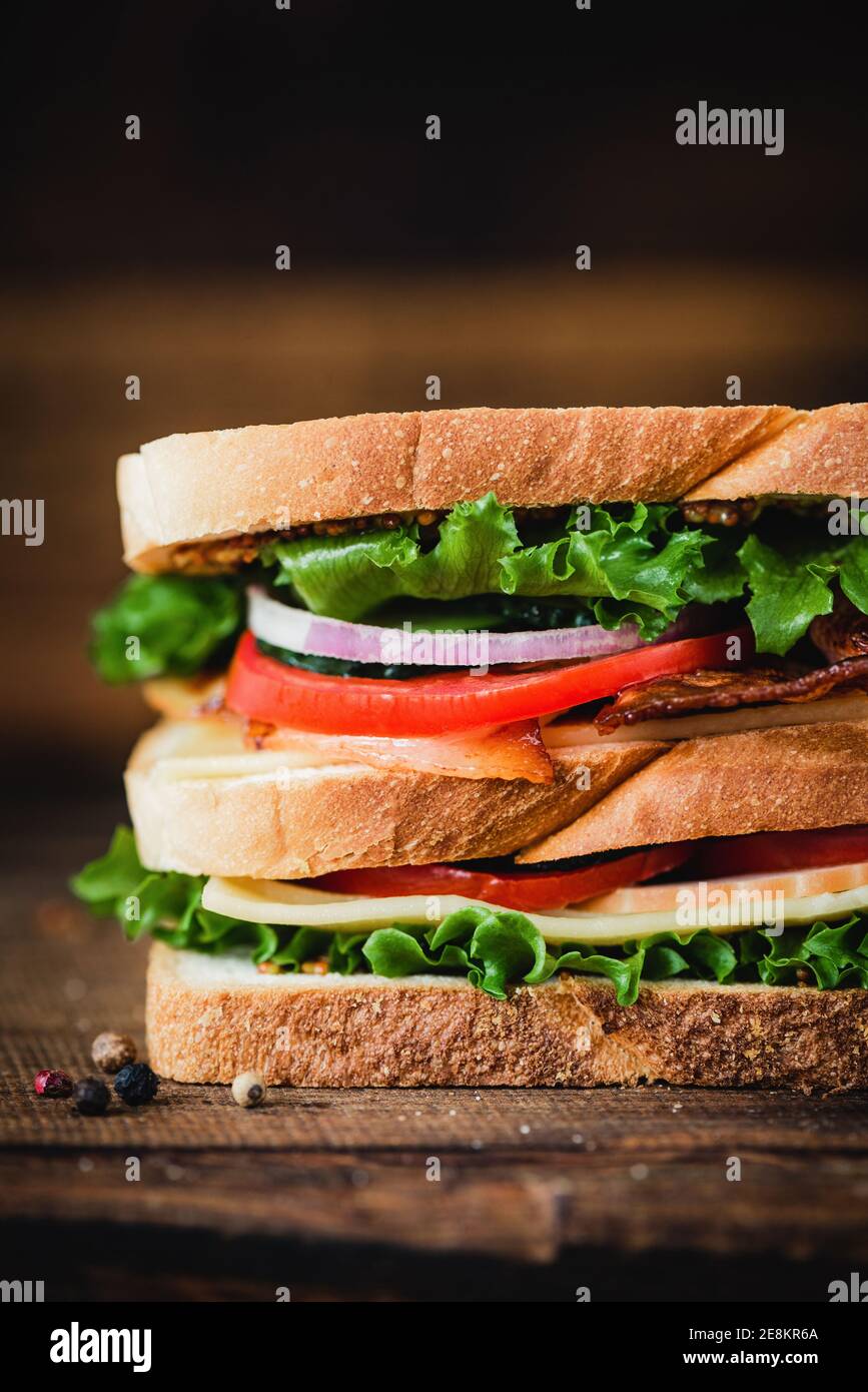 Tall sandwich hi-res stock photography and images - Alamy