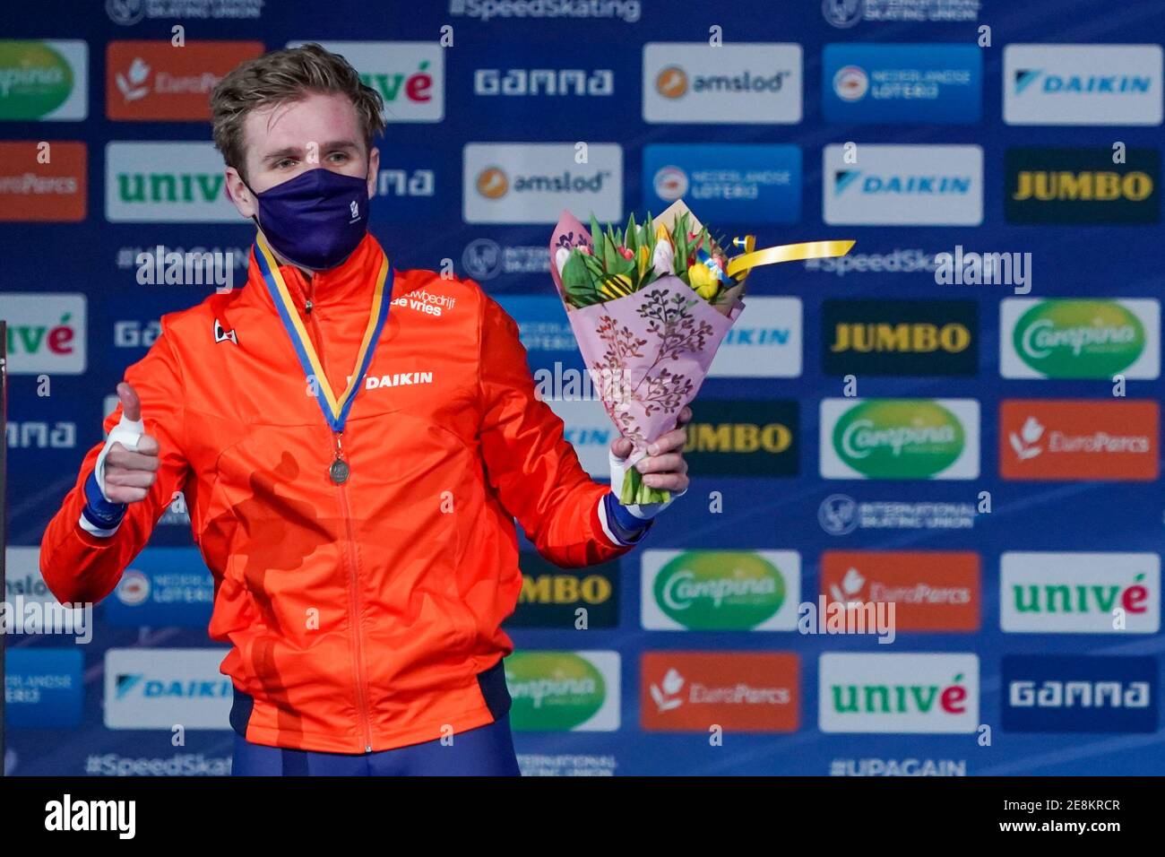 HEERENVEEN, THE NETHERLANDS - JANUARY 31: Marwin Talsma of The ...