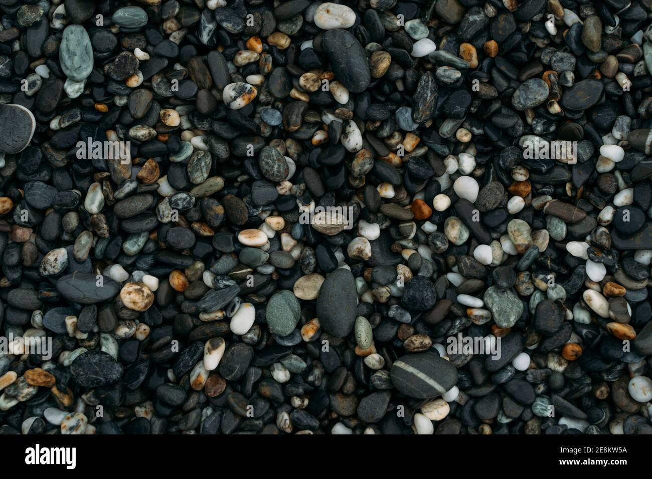 Beautiful smooth stones on beach filling the frame Stock Photo - Alamy