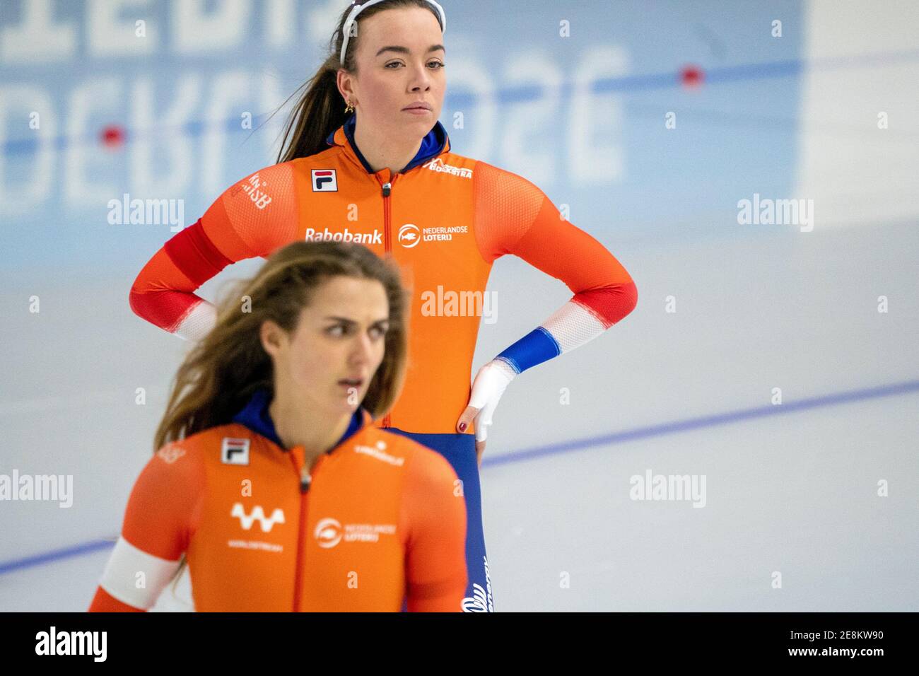 HEERENVEEN, THE NETHERLANDS - JANUARY 30: Marrit Fledderus of The ...