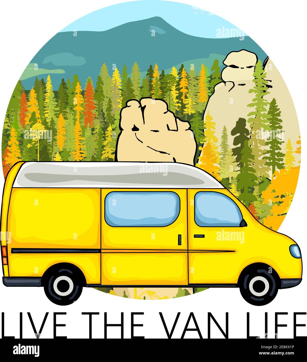 Camper vanlife Stock Vector Images - Alamy