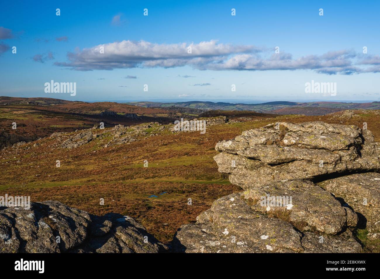 Haytor Rocks, Dartmoor Park, Devon, England, Europe Stock Photo - Alamy