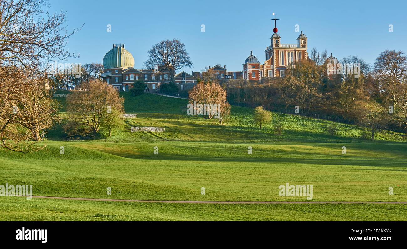 Greenwich Observatorium und Nullmeridian in London, UK Stock Photo - Alamy