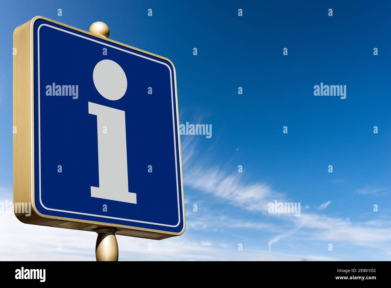 Blue tourist information sign hi-res stock photography and images - Alamy