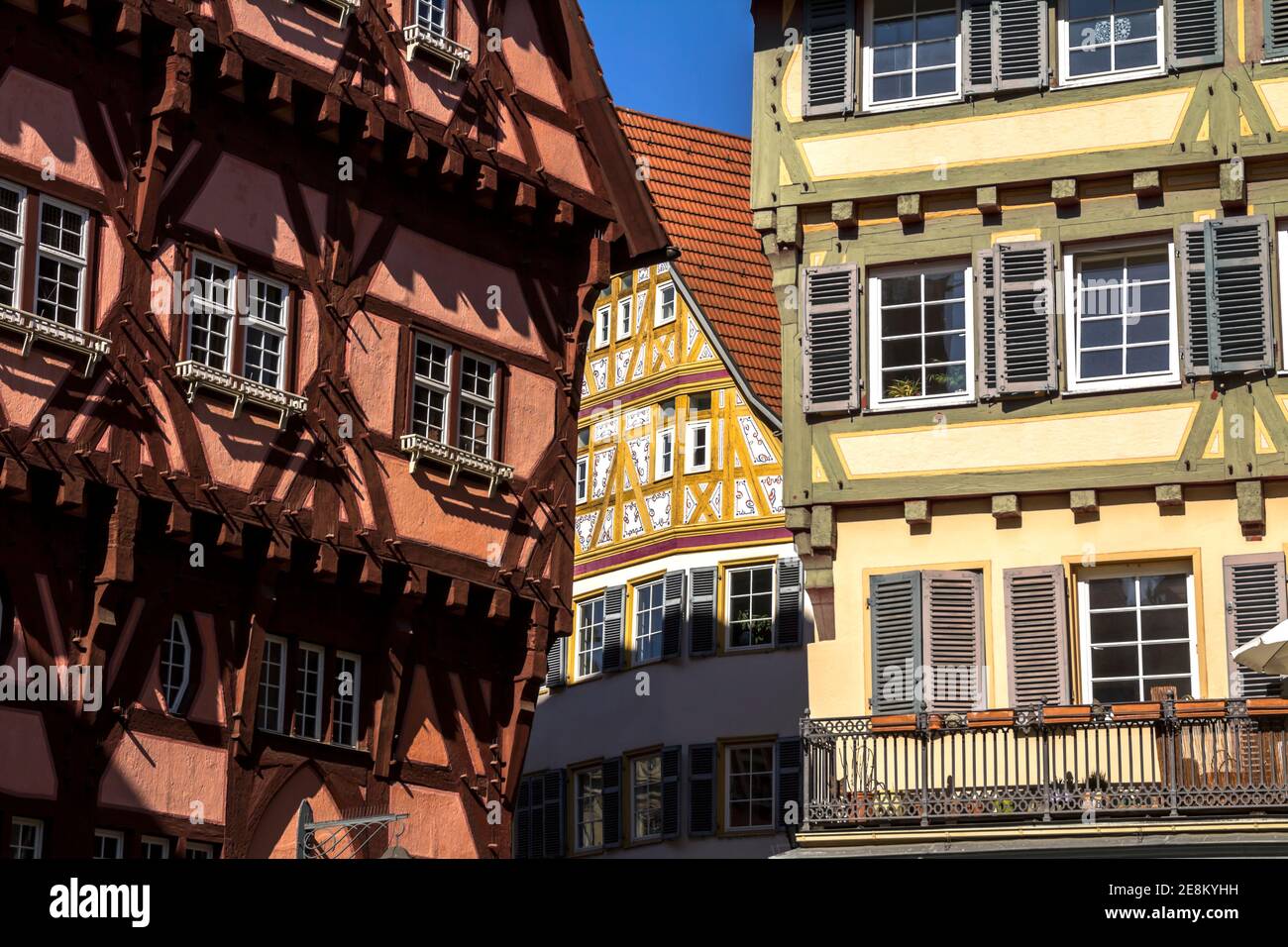 Esslingen, GERMANY: view of medieval town, City hall, Esslingen am ...