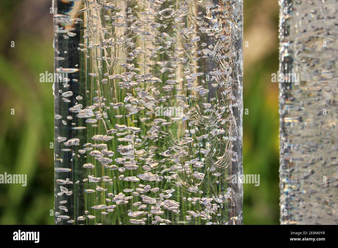 Air bubbles in a glass cylinder Stock Photo - Alamy