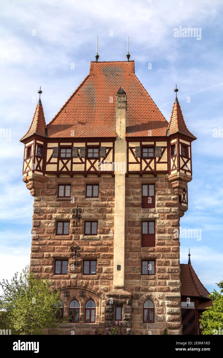 Abenberg, Germany : Castle Abenberg tower, 1884, named after the castle ...