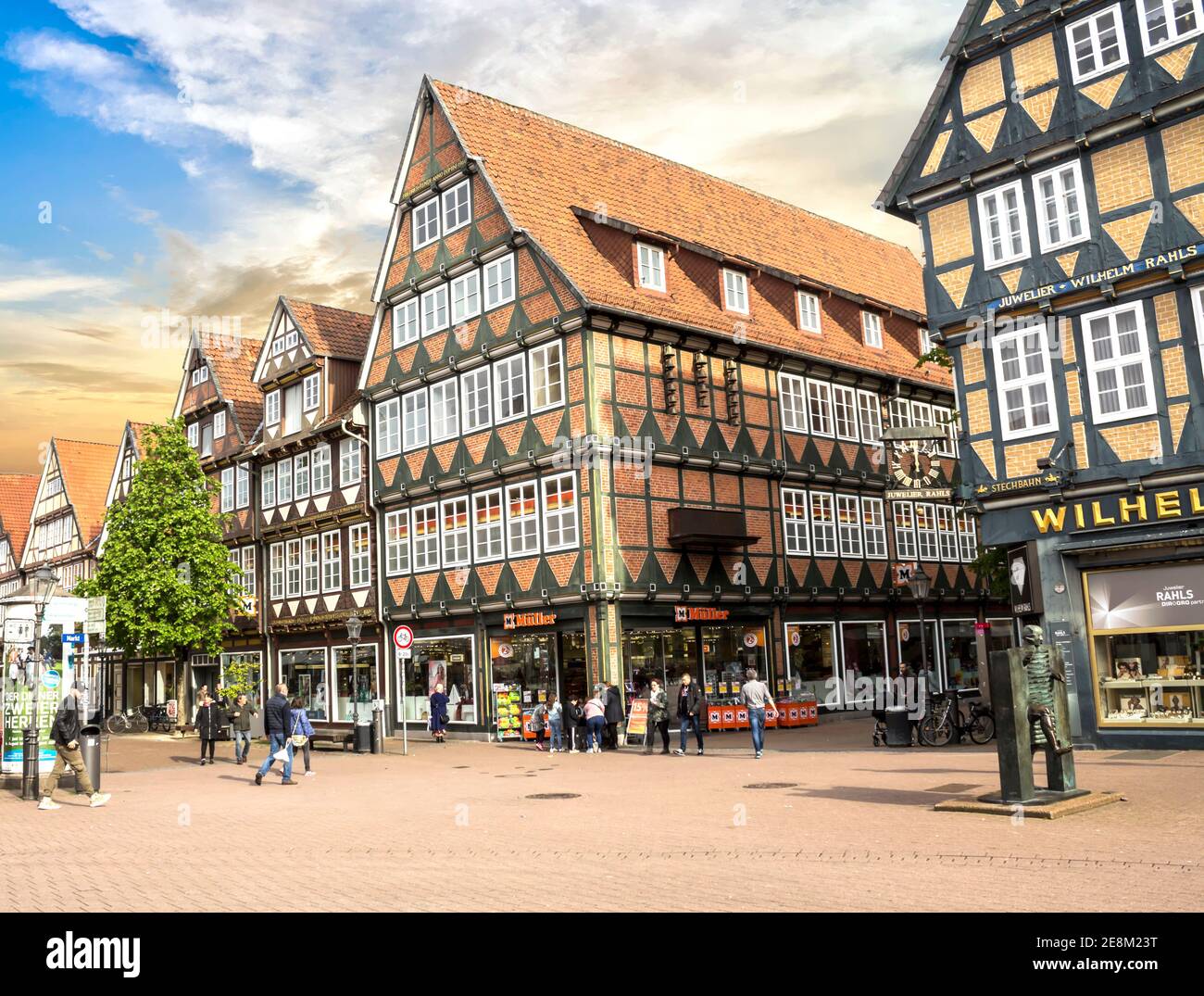 Historic half timbered houses in Celle, Germany Stock Photo - Alamy