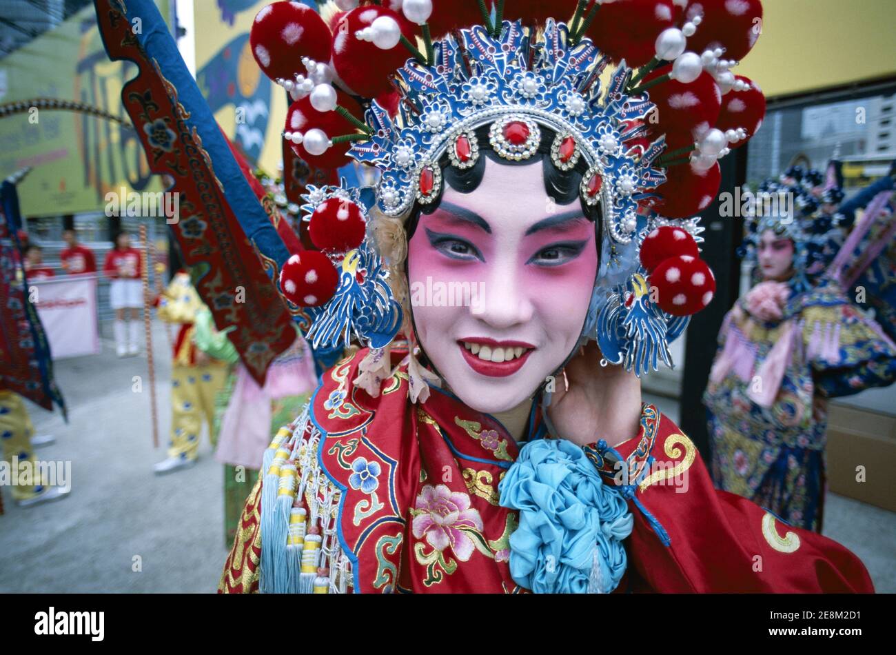 Asia, China, Shanghai, Chinese opera actors in costume Stock Photo - Alamy