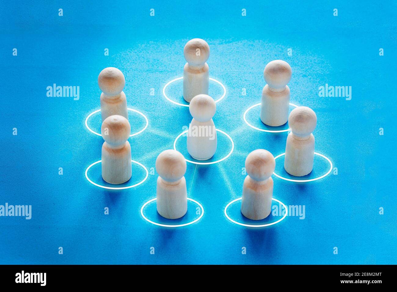 Concept cooperation, teamwork, training. Circle of people ...