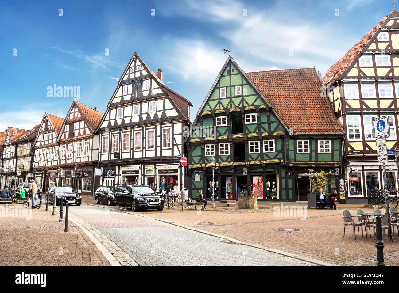 Historic half timbered houses in Celle, Germany Stock Photo - Alamy