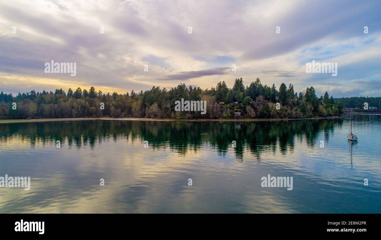 Puget Sound at Tolmie Stock Photo - Alamy