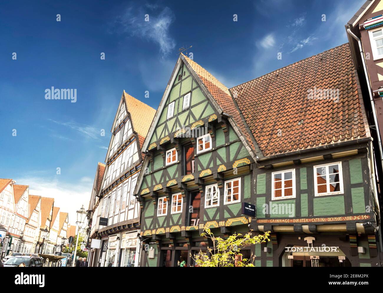 Historic half timbered houses in Celle, Germany Stock Photo - Alamy
