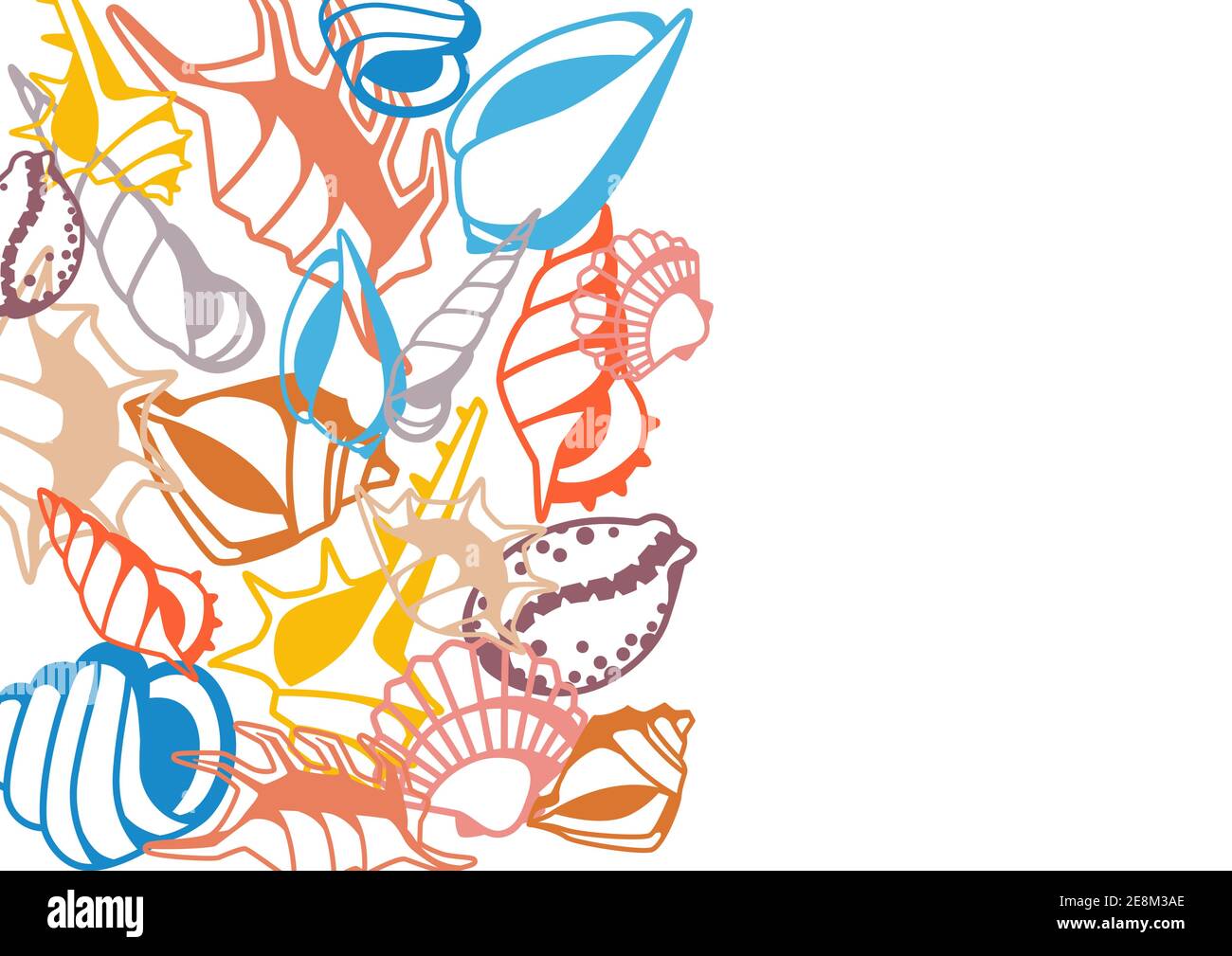 Souvenir seashells Stock Vector Images - Alamy