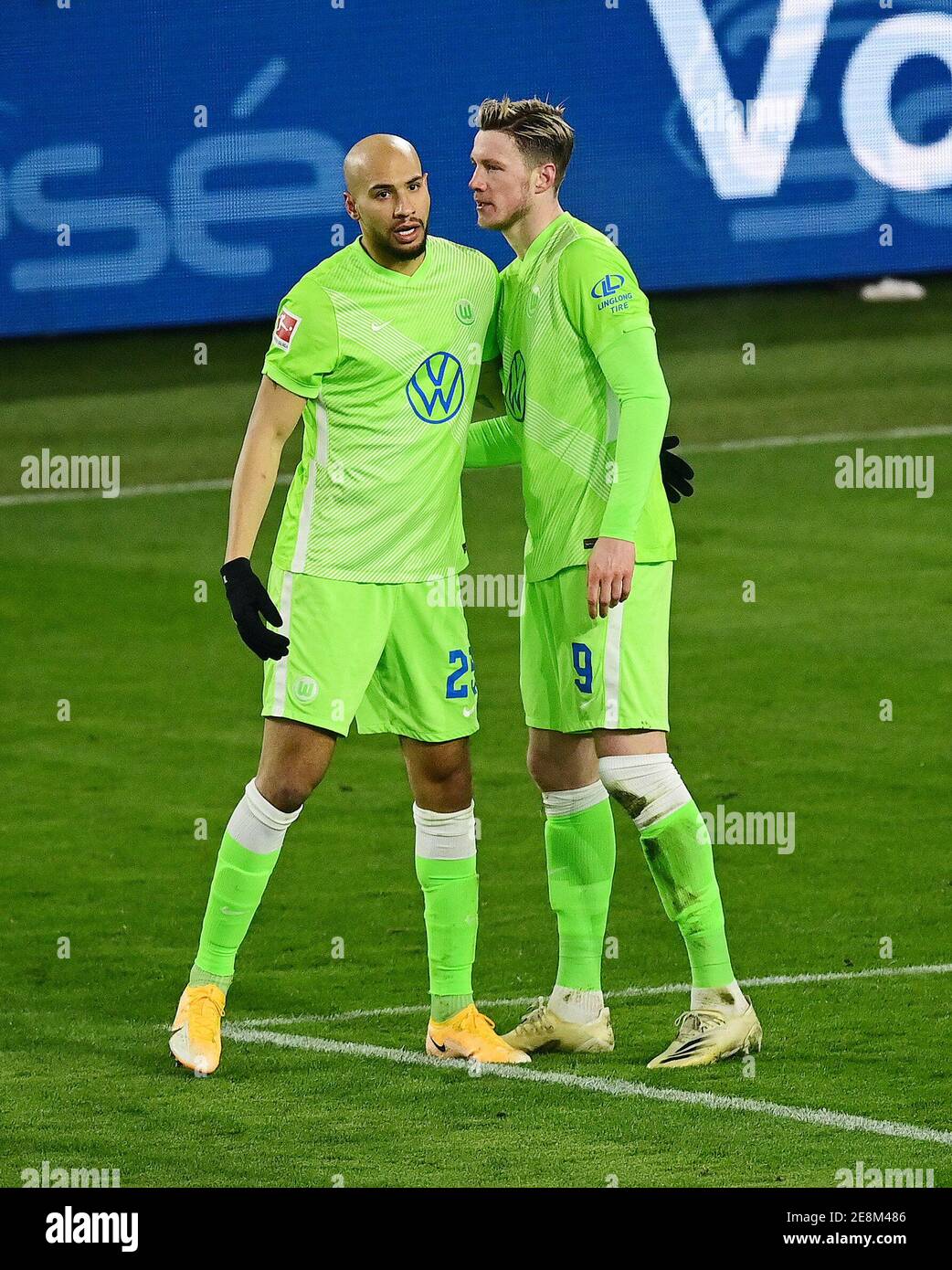City Of Wolfsburg, Deutschland. 31st Jan, 2021. firo: 31.01.2021 ...