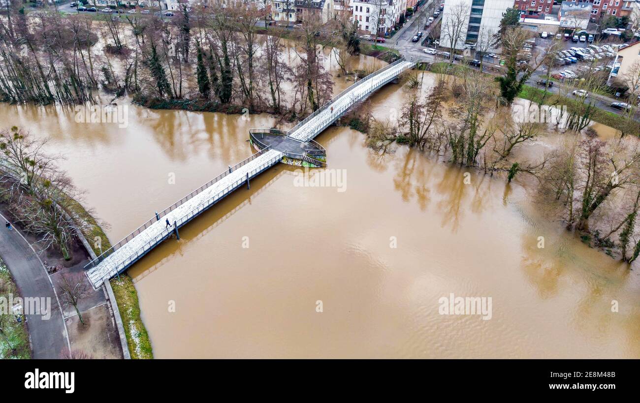Hanau, Germany. 31st Jan, 2021. 01/31/2021, xpsx, local Hanau flood in ...