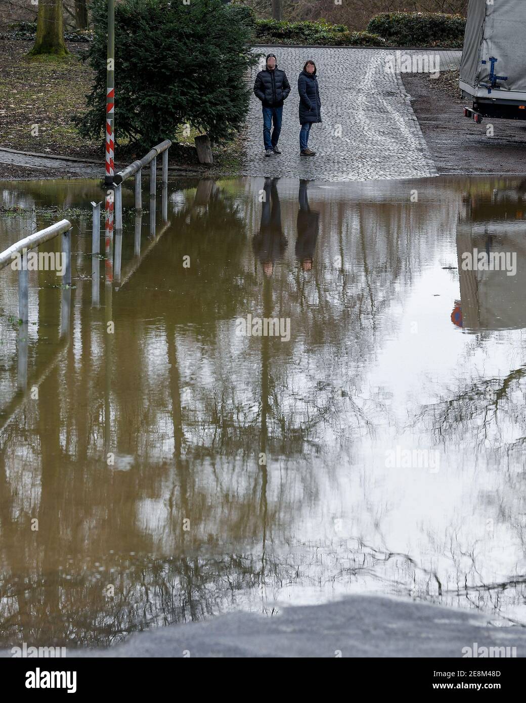 Hanau, Germany. 31st Jan, 2021. 01/31/2021, xpsx, local Hanau flood in ...