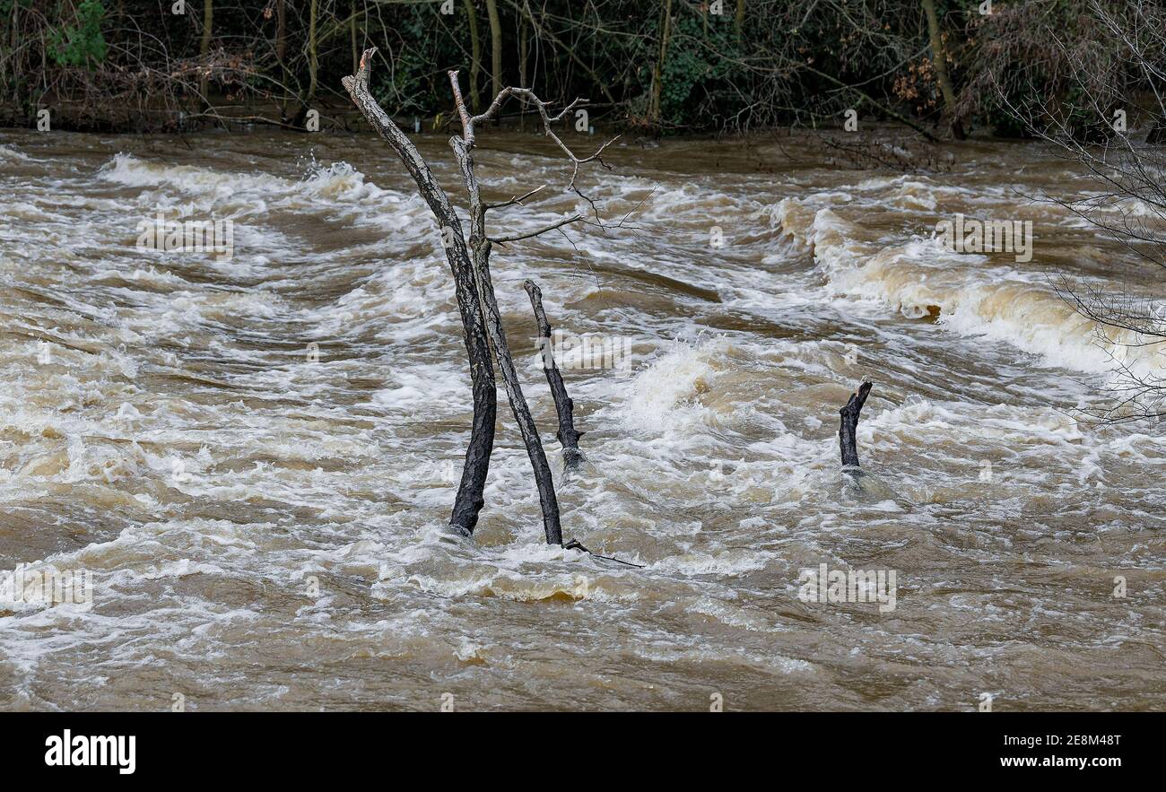 Hanau, Germany. 31st Jan, 2021. 01/31/2021, xpsx, local Hanau flood in ...