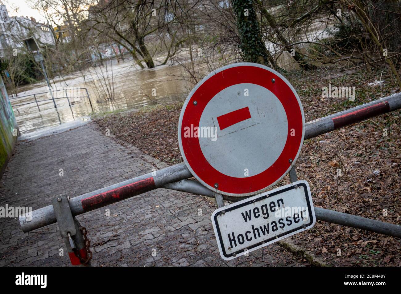 Hanau, Germany. 31st Jan, 2021. 01/31/2021, xpsx, local Hanau flood in ...