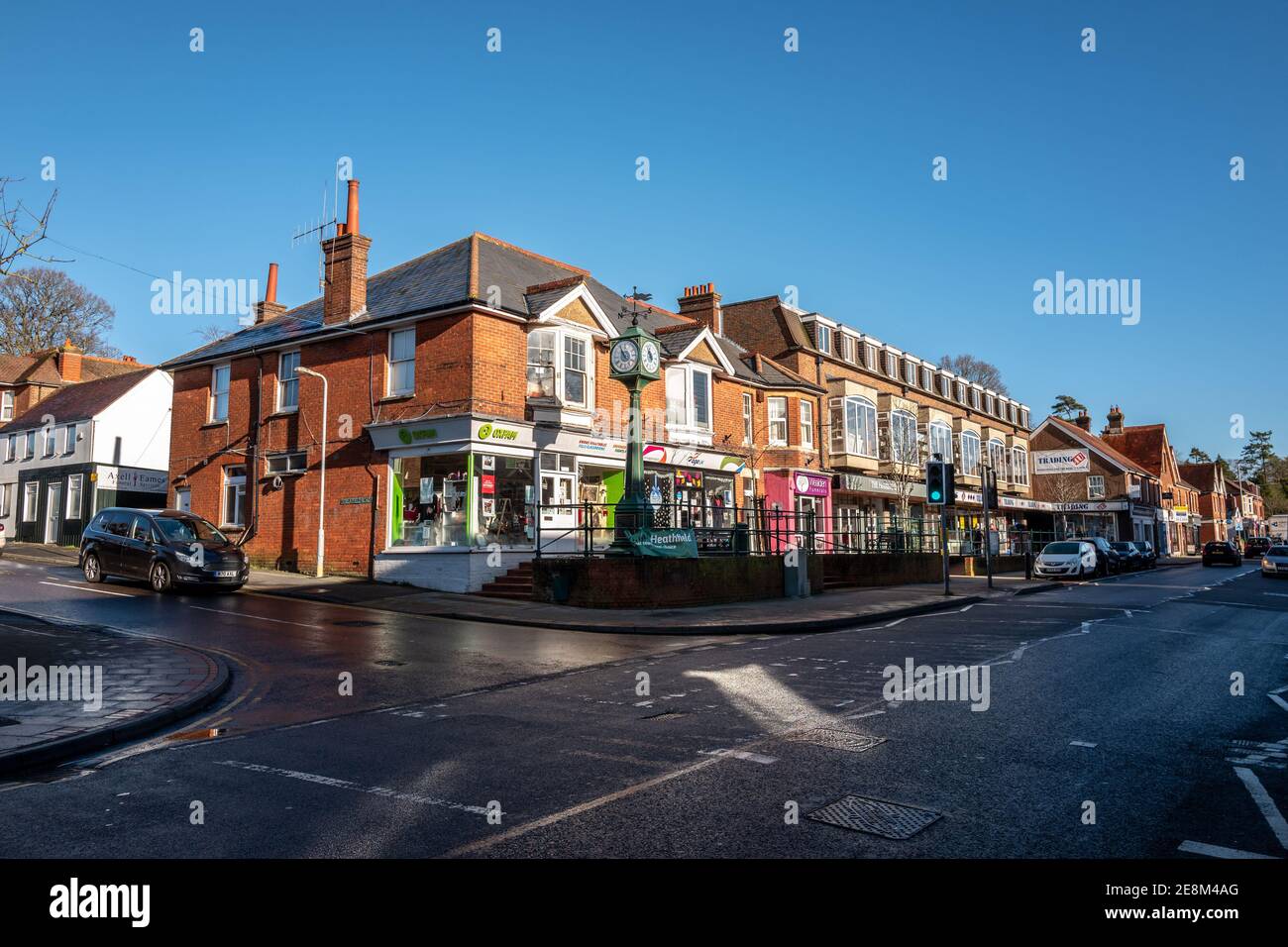 Heathfield, January 25th 2021: The High Street in Heathfield Stock ...