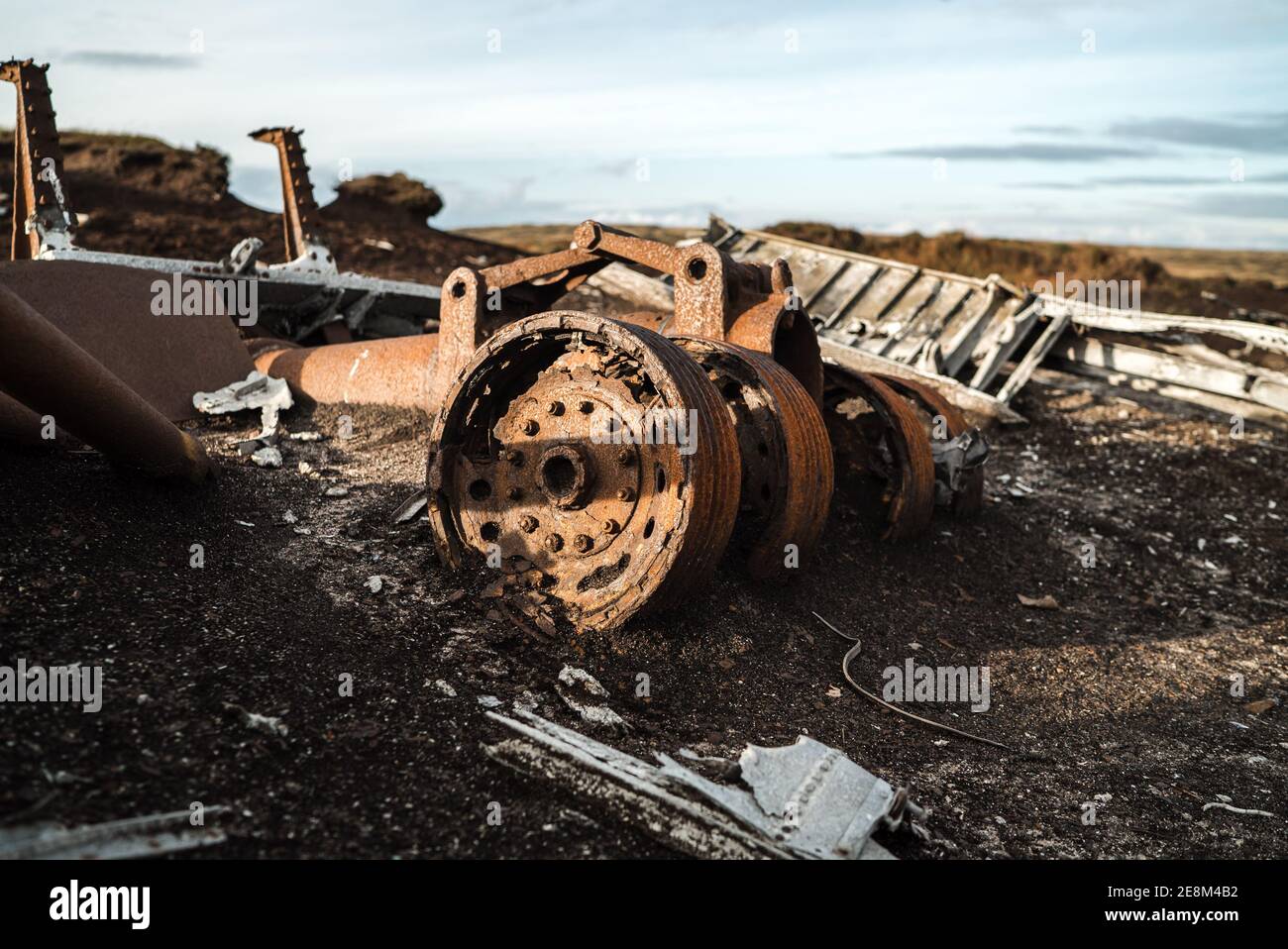 Abandoned B29 WW2 American Airforce bomber plane Overexposed crash site ...
