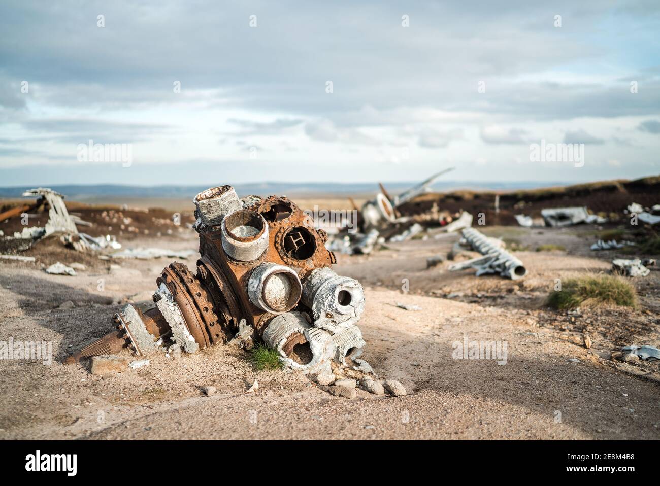 Abandoned B29 WW2 American Airforce bomber plane Overexposed crash site ...