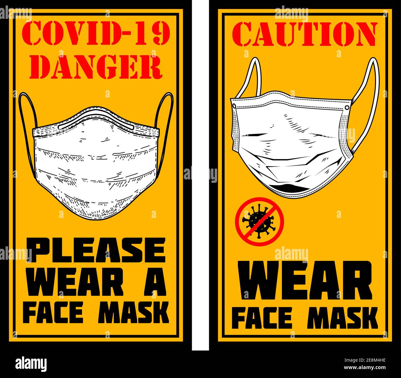 Medical face mark Stock Vector Images - Alamy