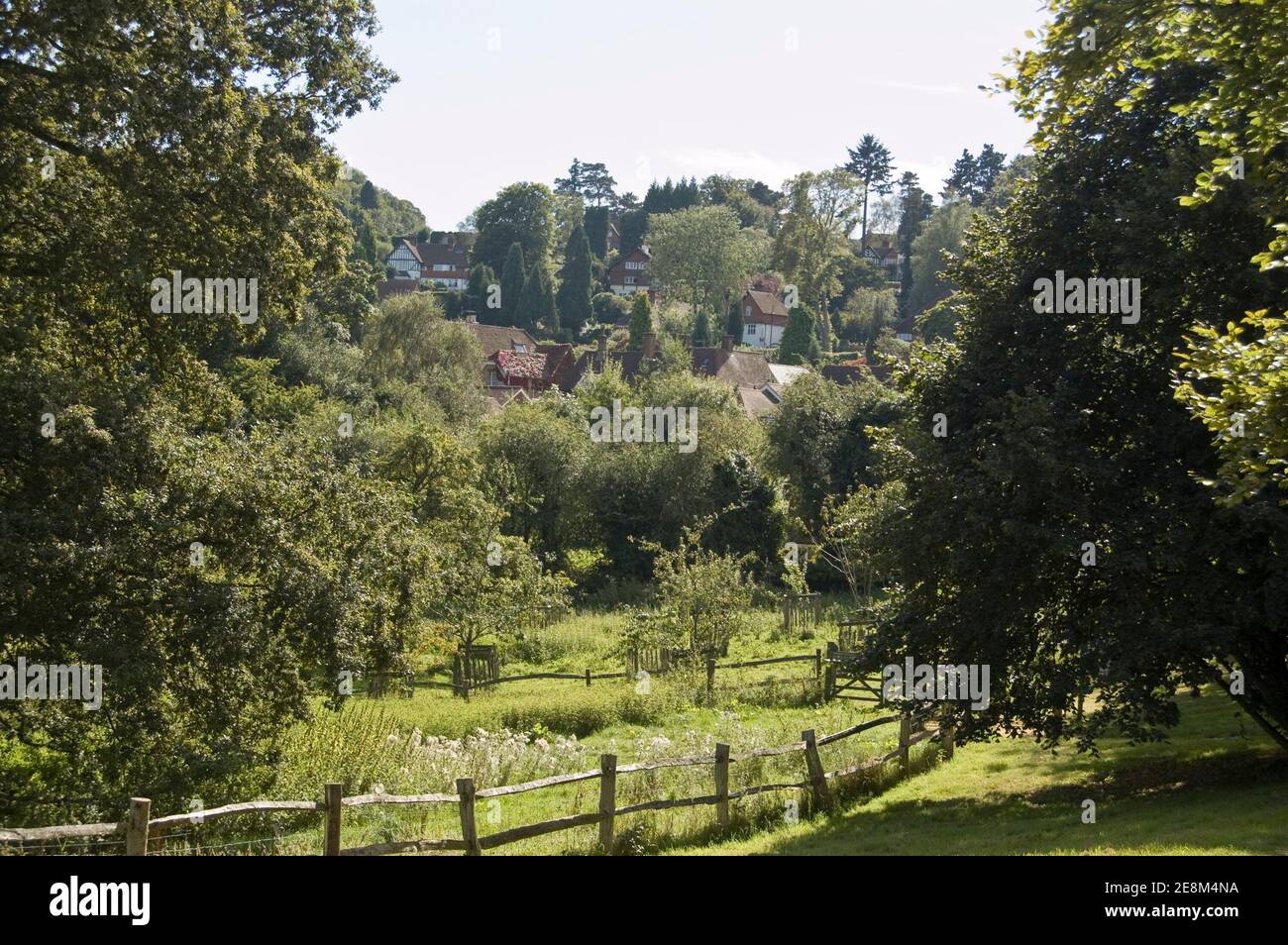 View across the Surrey Hills at Haslemere. Officially an area of ...