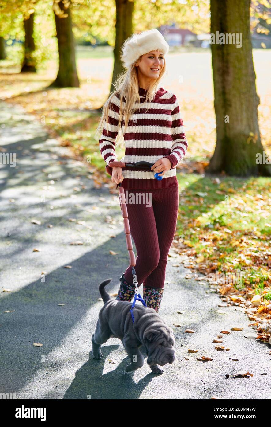 Beautiful smiling woman walking on hi-res stock photography and images ...