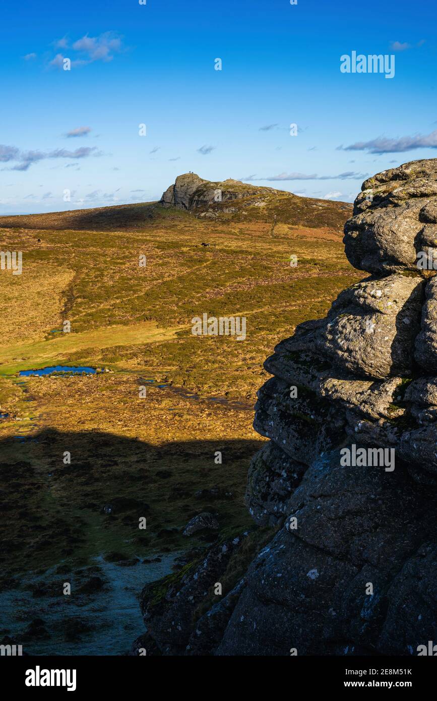Haytor Rocks, Dartmoor Park, Devon, England, Europe Stock Photo - Alamy