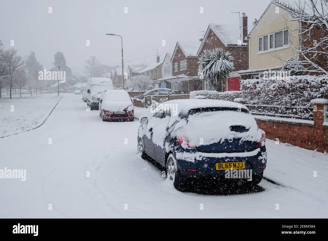 Snowing winter snowy weather heavy hi-res stock photography and images ...