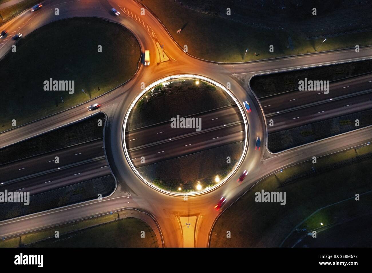 Roundabout aerial sweden hi-res stock photography and images - Alamy