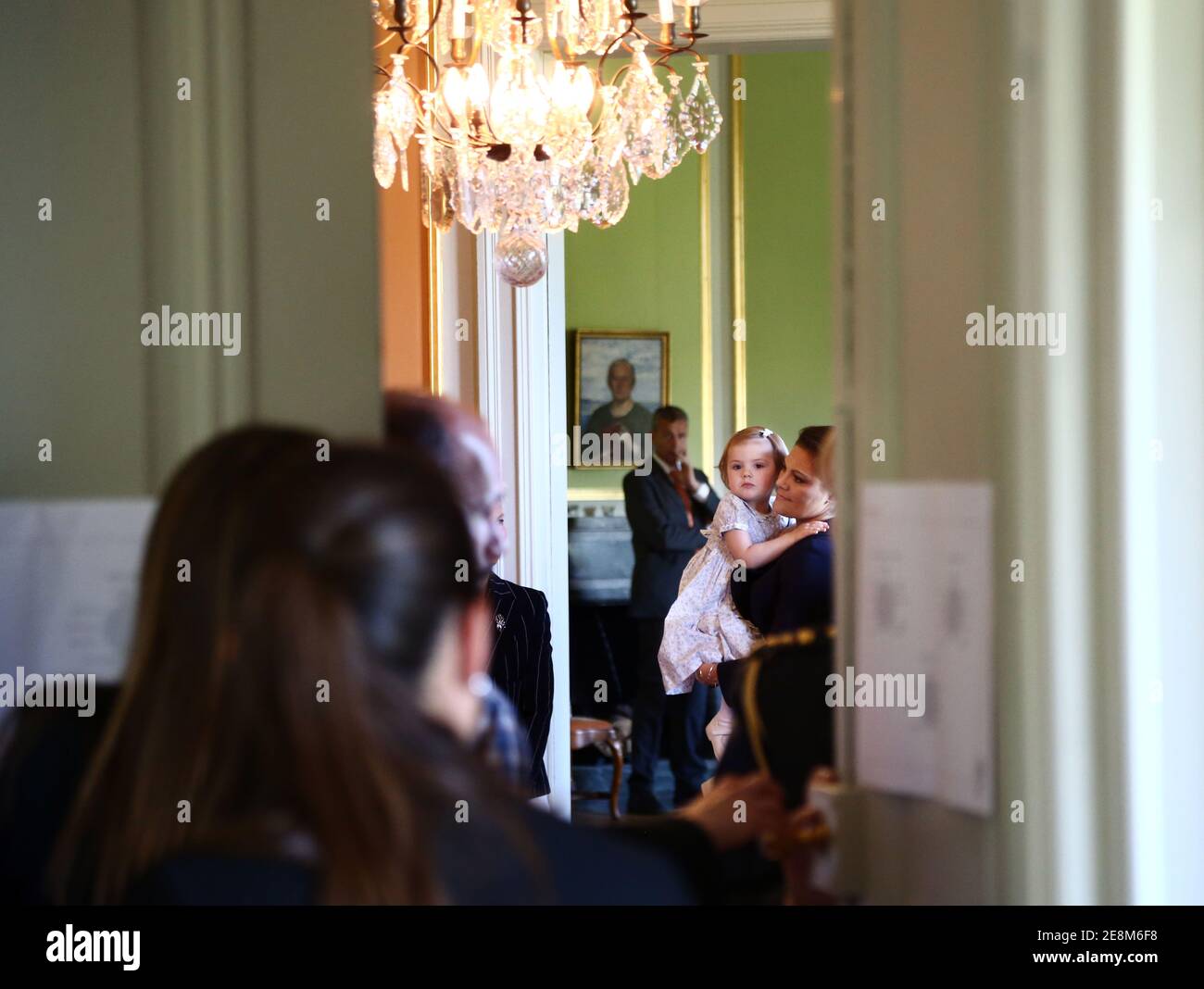 LINKÖPING, SWEDEN- 17 MAY 2014: Crown Princess Victoria, Prince Daniel ...