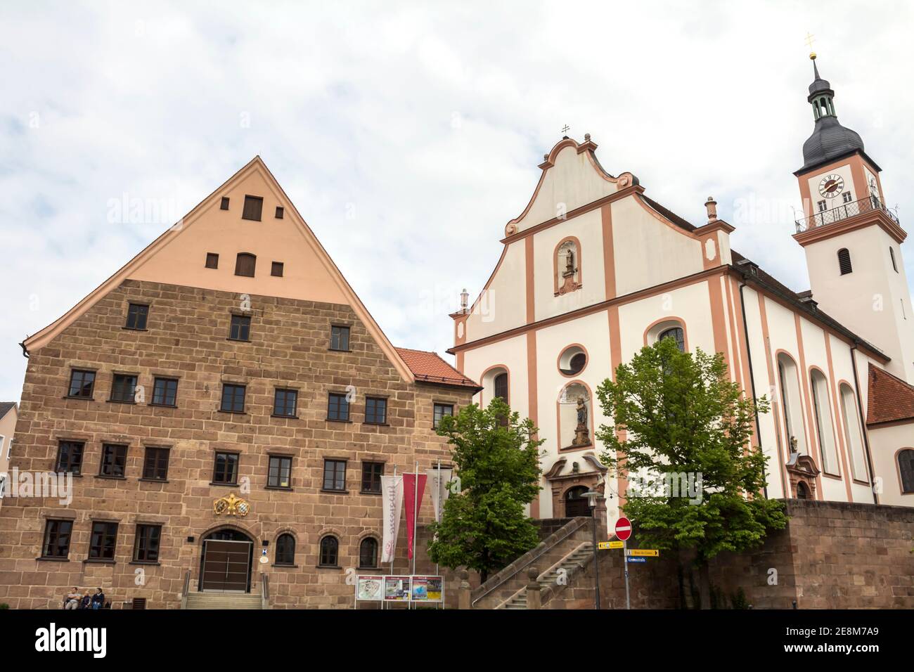 Hilpoltstein / GERMANY - MAY 1, 2019: view of medieval town ...