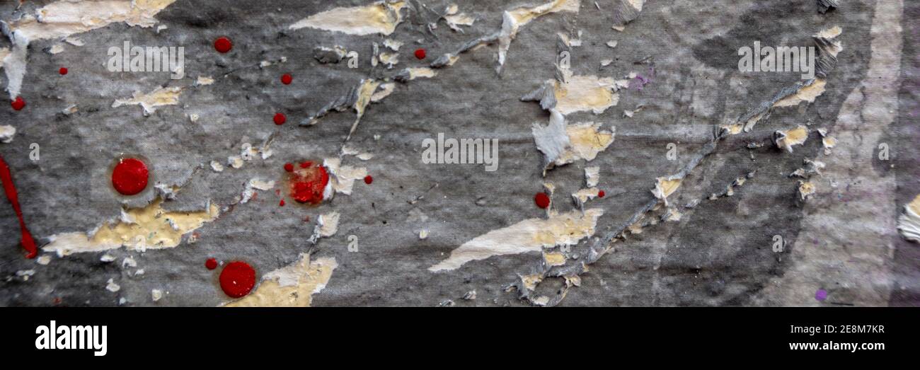 Damaged old posters and paint hi-res stock photography and images - Alamy
