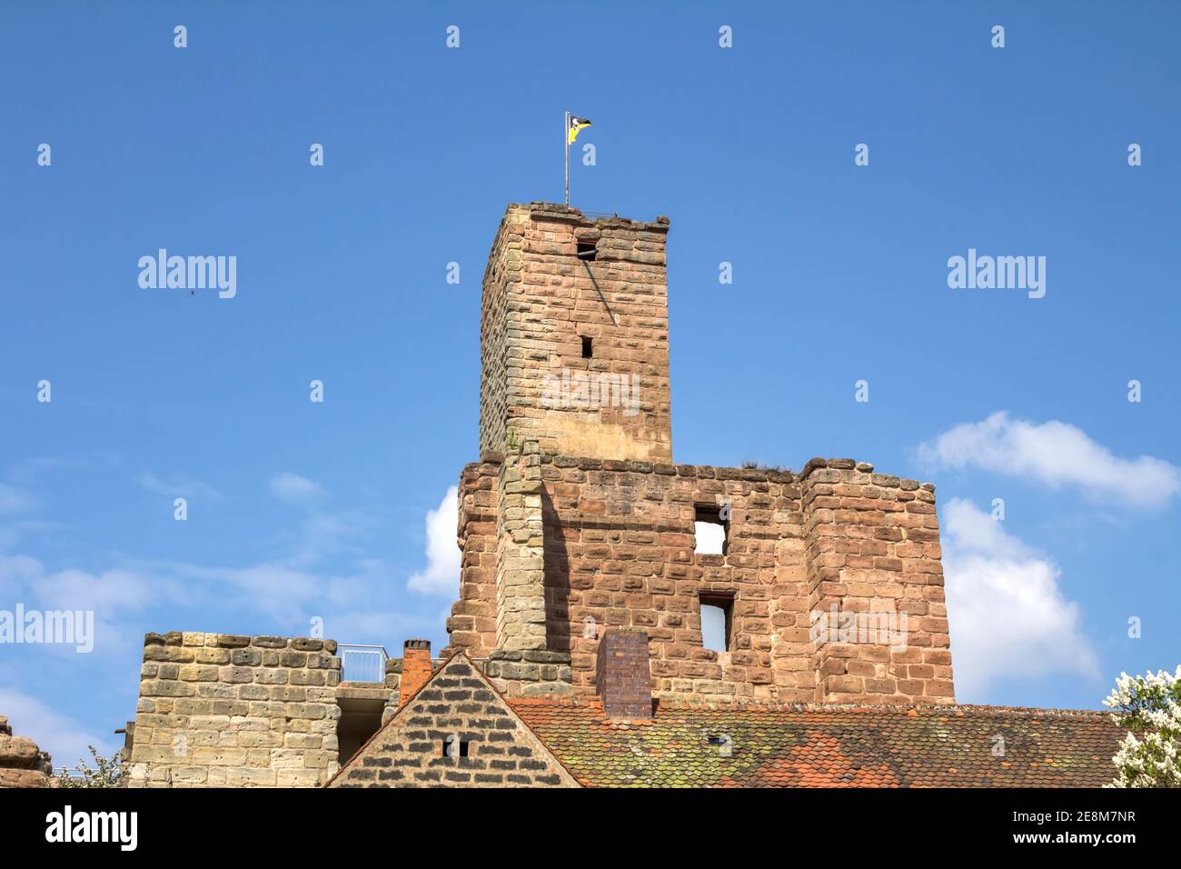 Hilpoltstein/ GERMANY, Castle Hilpoltstein in Bavaria Germany Stock ...
