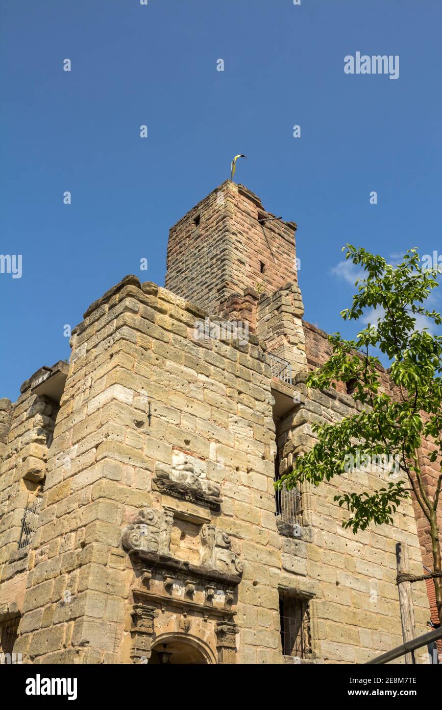 Hilpoltstein/ GERMANY, Castle Hilpoltstein in Bavaria Germany Stock ...