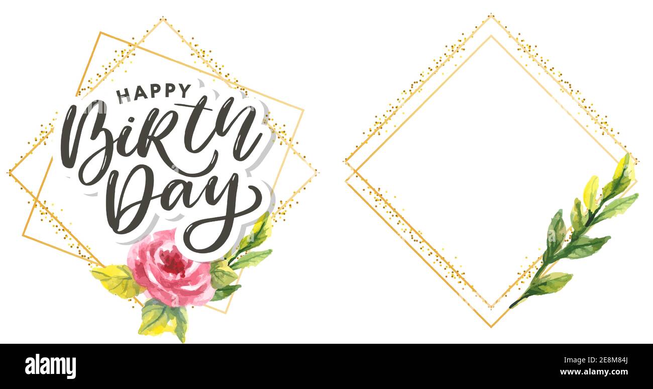 Watercolor autumn frame. Wreath made of hand drawn autumn leaves and ...