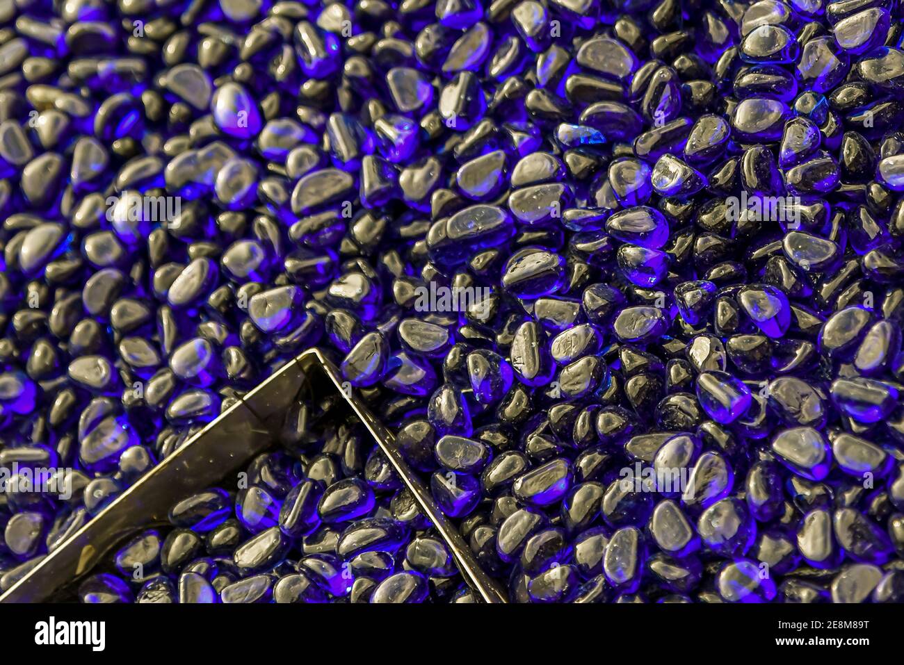 Pile of blue pebbles. Stones for backgrounds or textures. Abstract ...